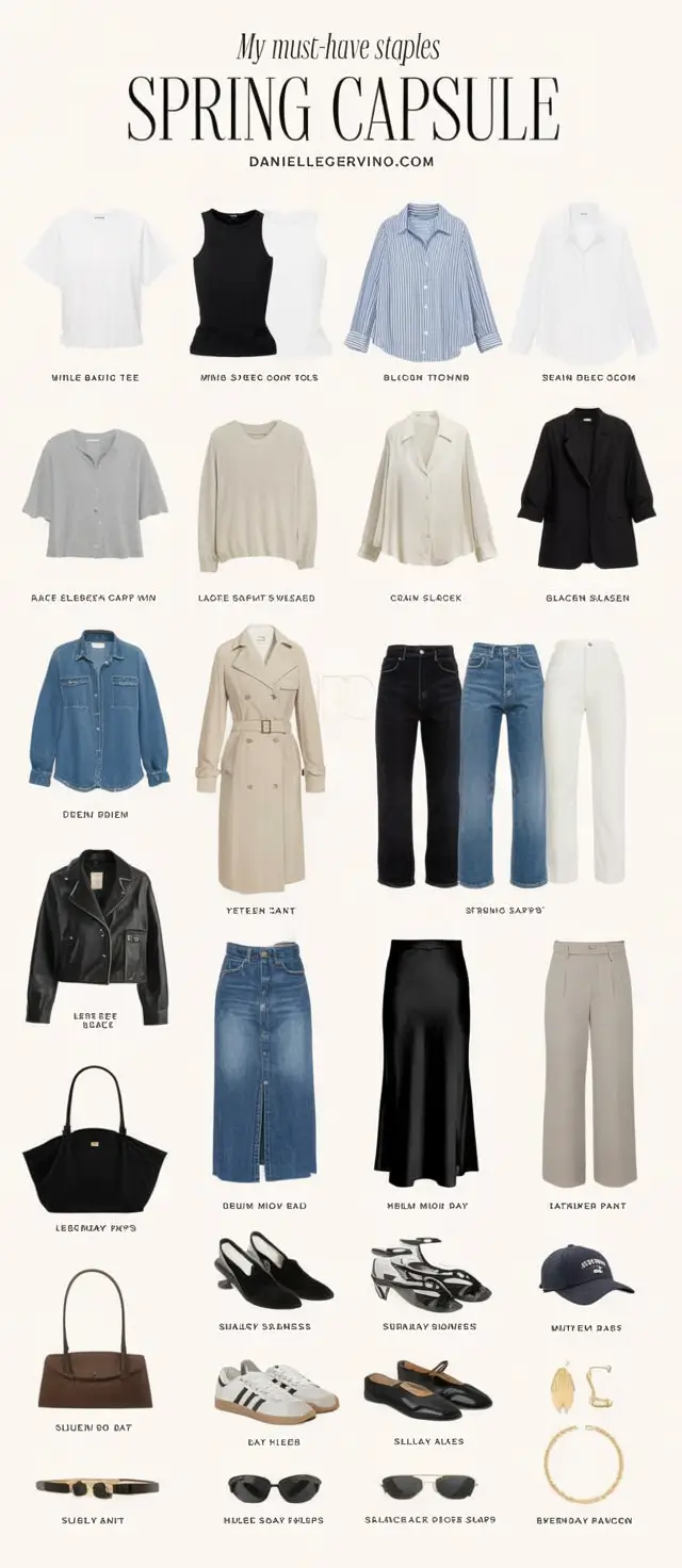 Capsule Wardrobe for Spring 2026 — Casual, Travel & Work Outfit Ideas